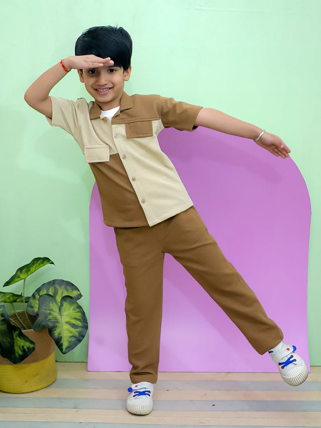 Block & Roll Boys Co-ord Set | Available On The Mom Store