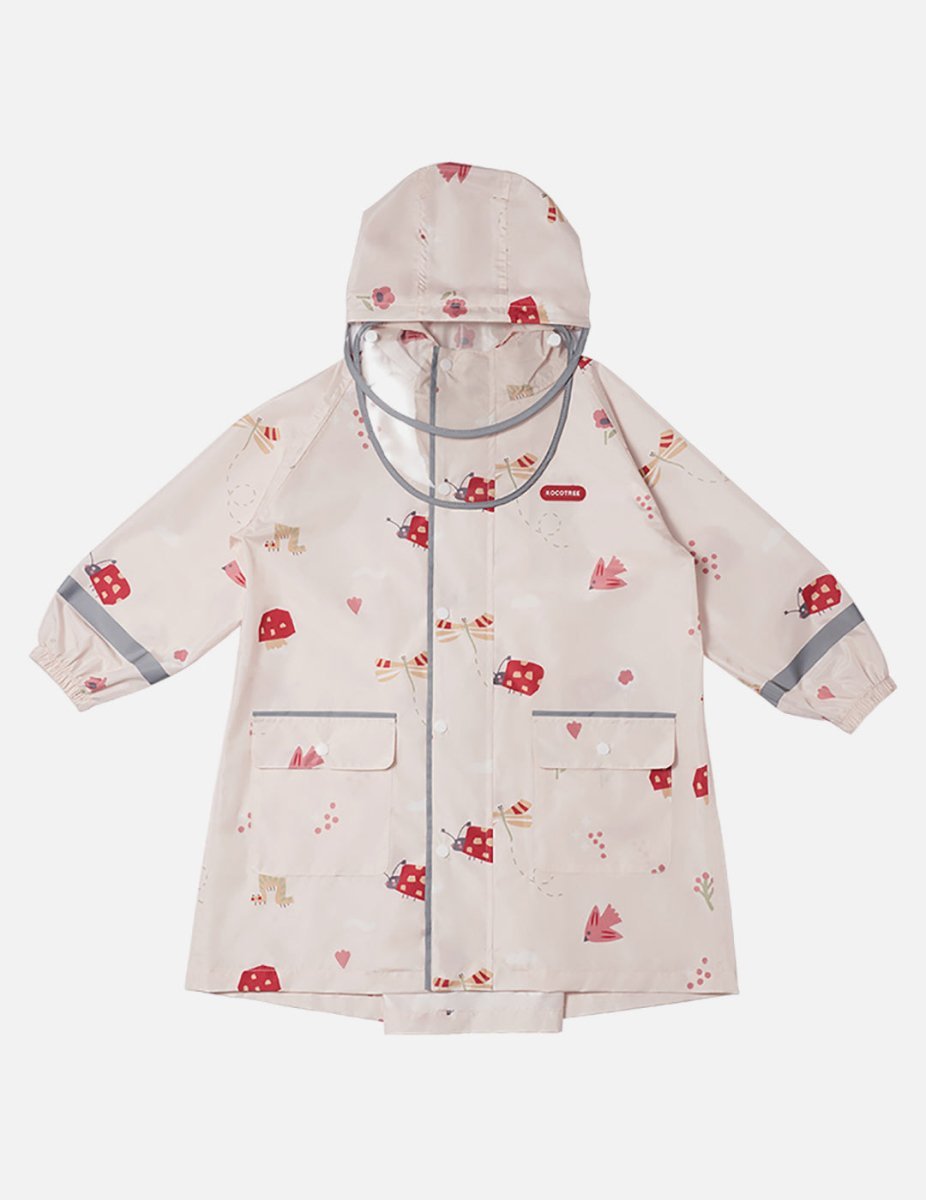 Little Surprise Box Cream Woodland Butterfly Theme Kids Raincoat ...